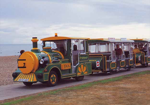 Gentrac Train on Seafront - Hastings UK Photo Archive