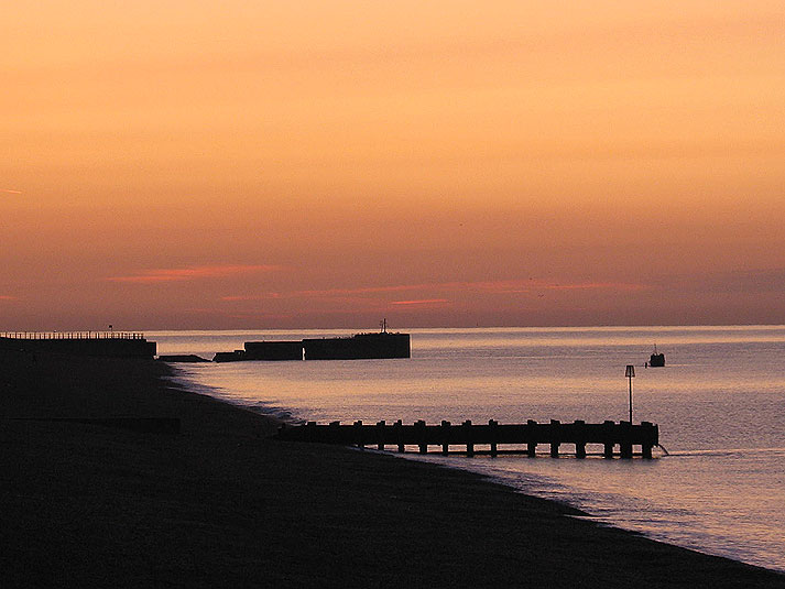 Hastings Harbour at Dawn - Hastings UK Photo Archive