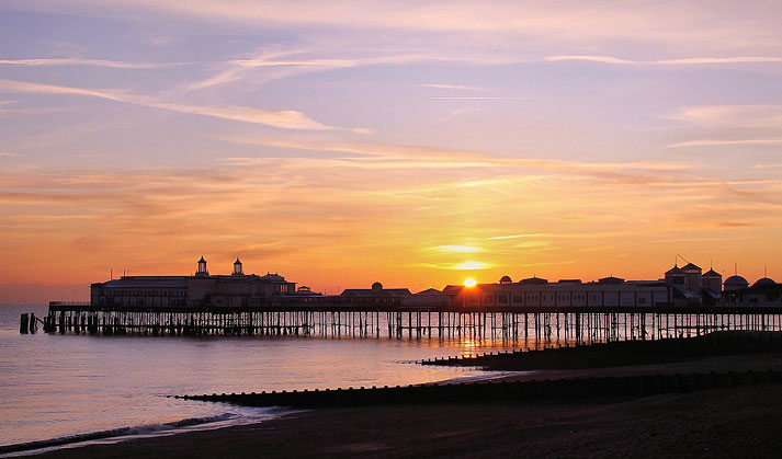 Hastings Pier Sunset - Hastings UK Photo Archive